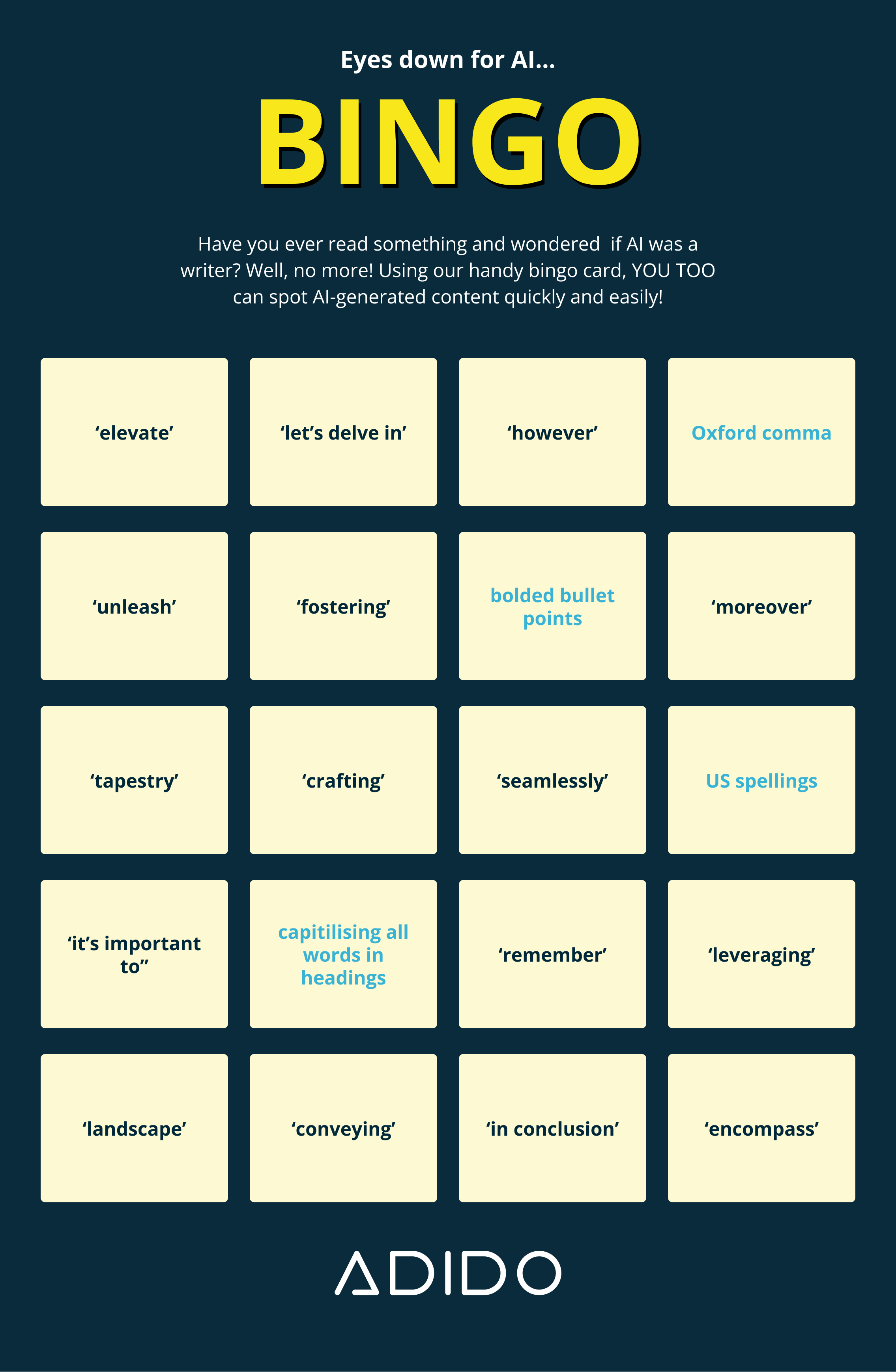 How to spot AI content - Adido Digital